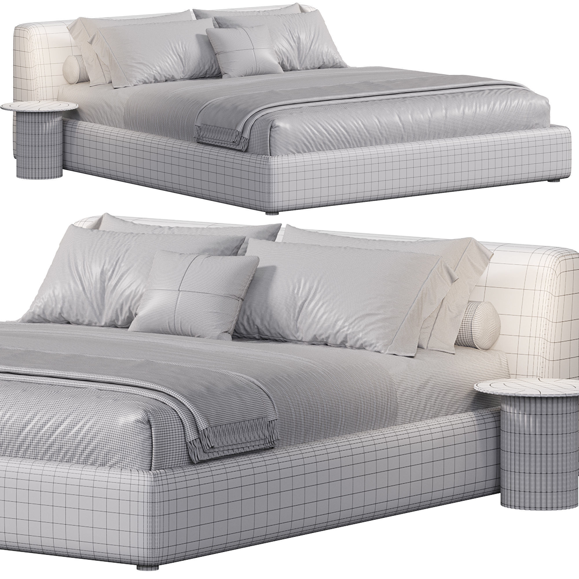 Sava bed by Como Casa 3D model | CGTrader