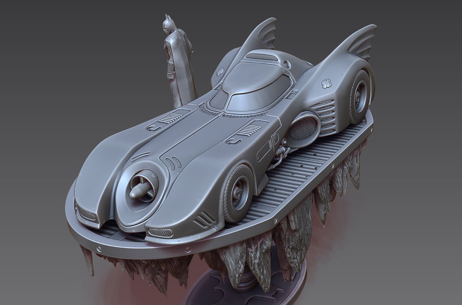 Batman Batmobile 3D Model Ready to Print 3D model 3D printable | CGTrader