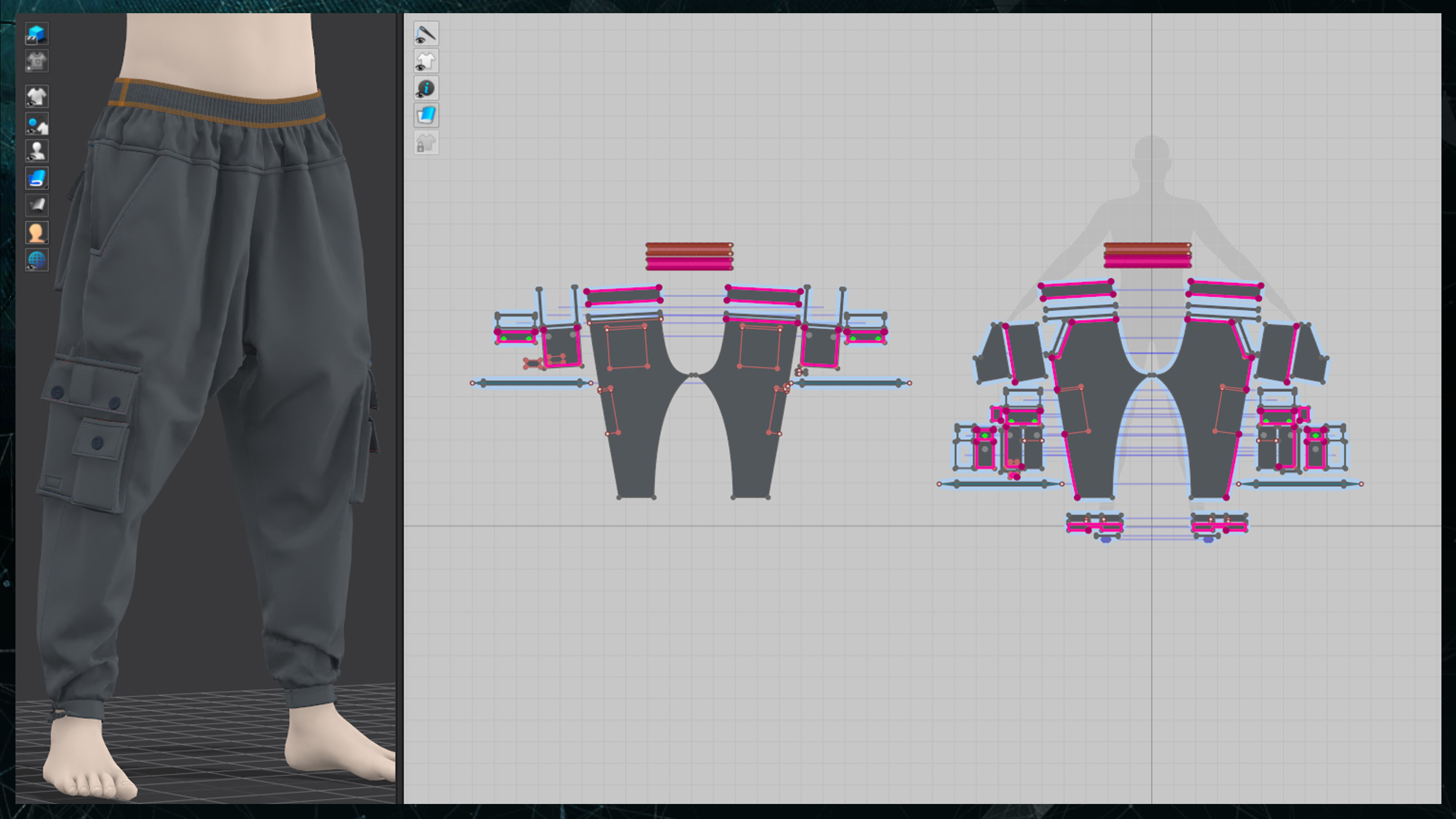 5 Male Cargo Pants MD CLO3D zprj obj fbx Full tutorial 3D model | CGTrader