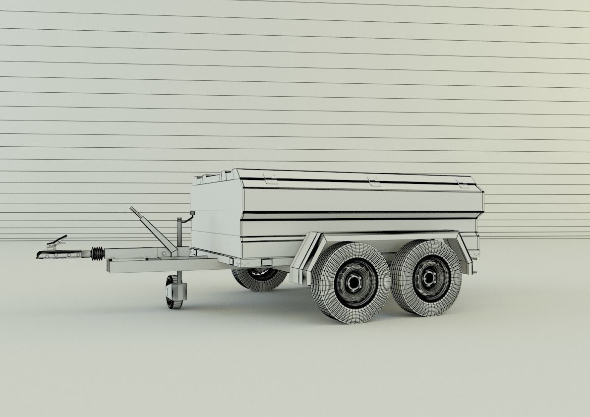 vehicle trailer 111 3D model | CGTrader