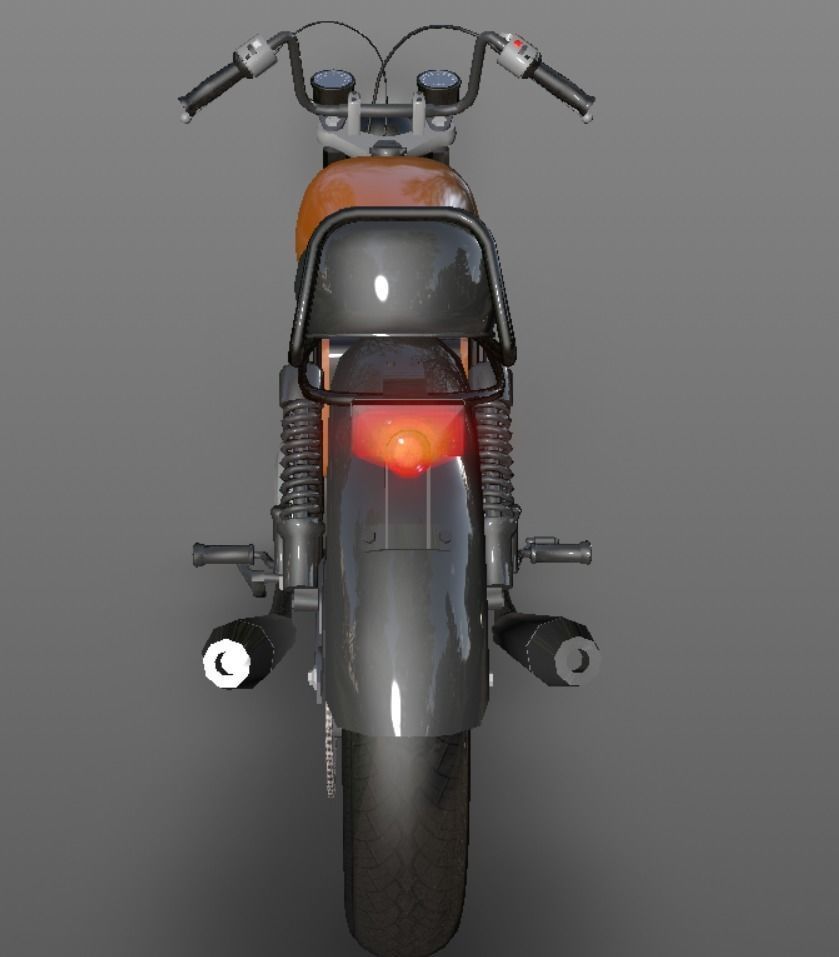 3D model Honda cb25 Bike 3D Model Cafe Bike Game Ready Asset VR / AR / low-poly | CGTrader