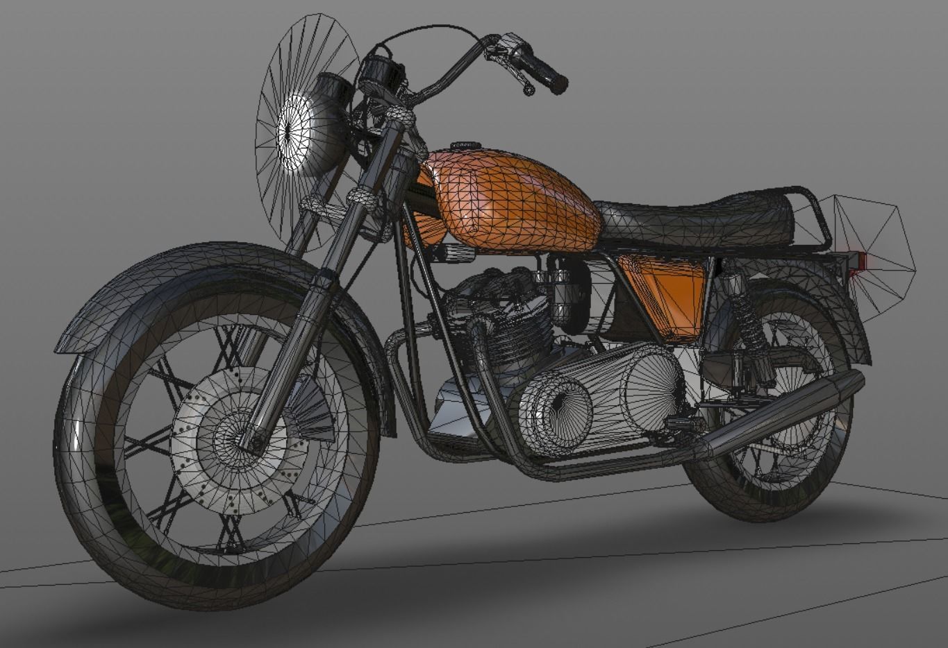 3D model Honda cb25 Bike 3D Model Cafe Bike Game Ready Asset VR / AR / low-poly | CGTrader