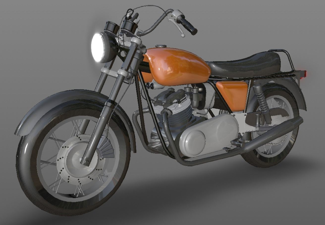 3D model Honda cb25 Bike 3D Model Cafe Bike Game Ready Asset VR / AR / low-poly | CGTrader