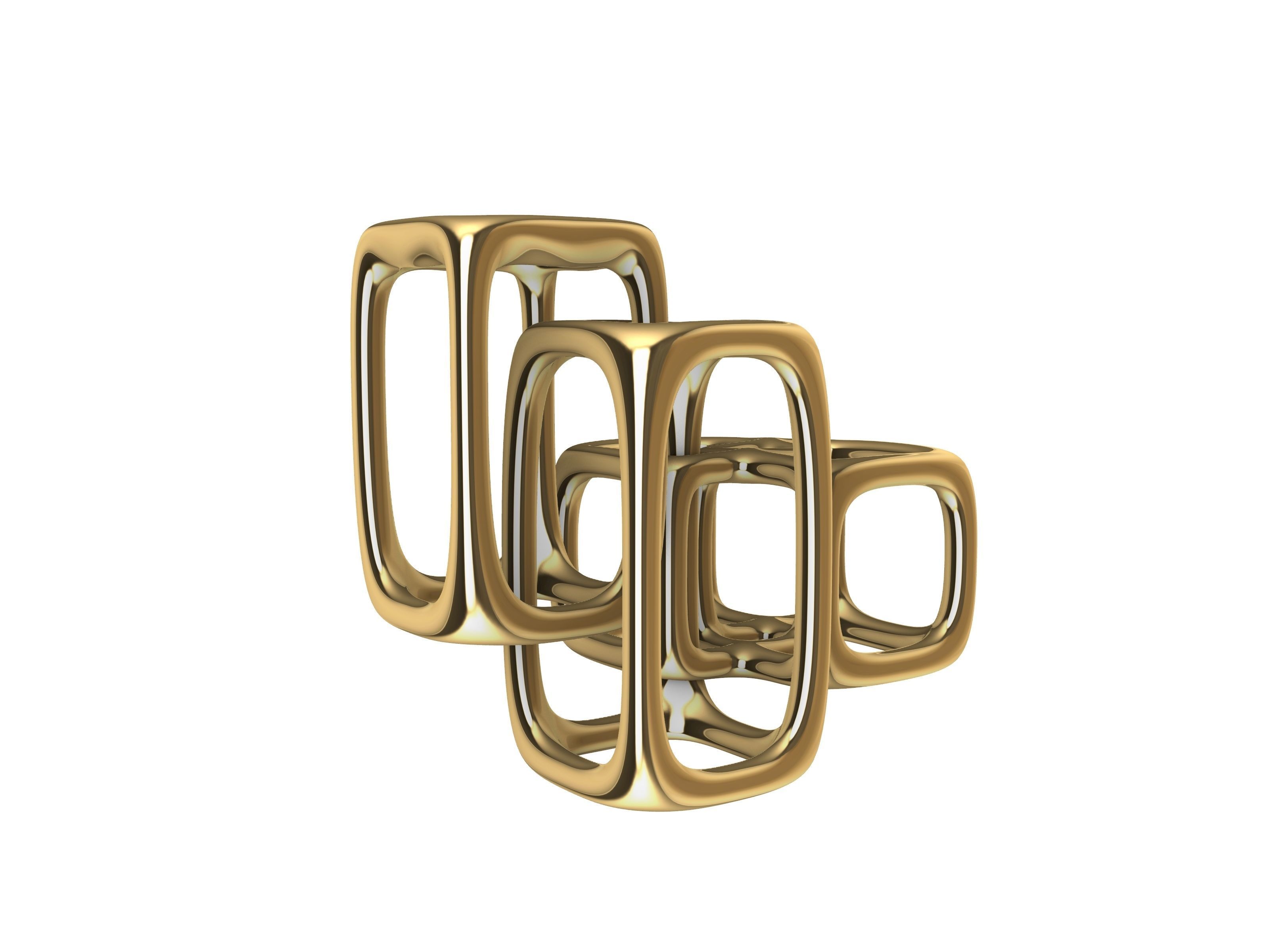 art deco cuboid pendant stl verified 3D model 3D printable | CGTrader