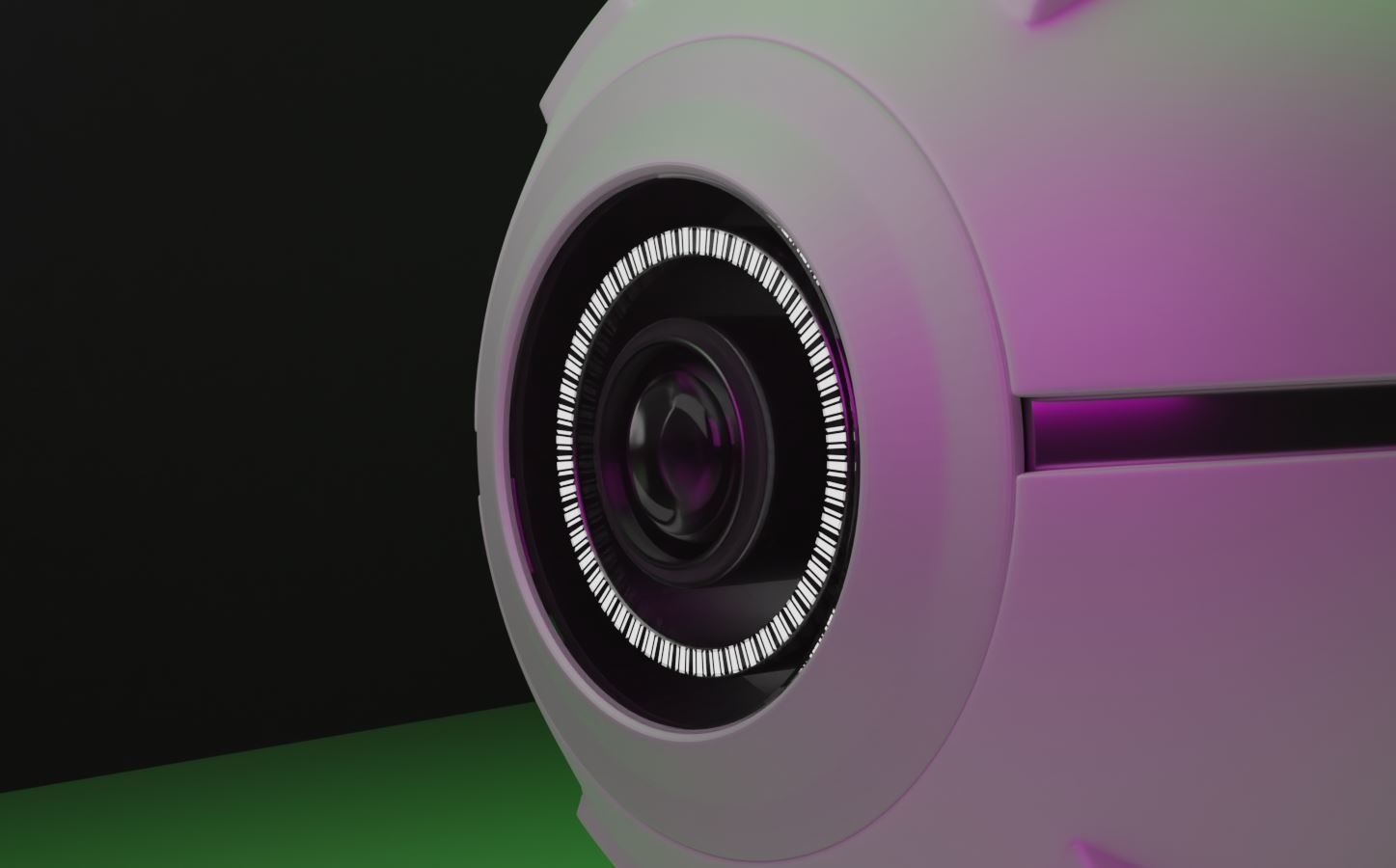 futuristic sphere drone 3D model | CGTrader