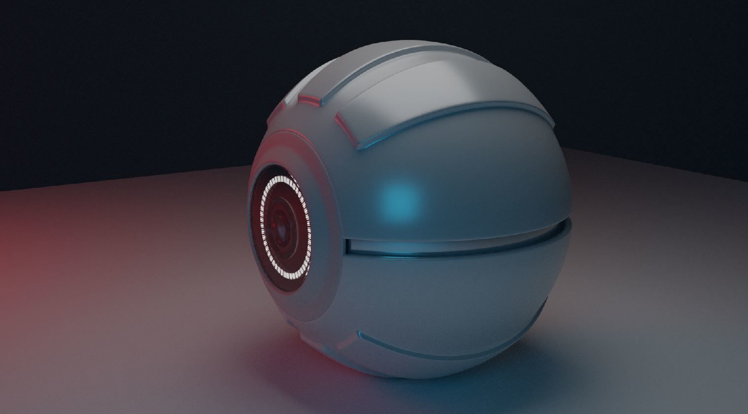 futuristic sphere drone 3D model | CGTrader