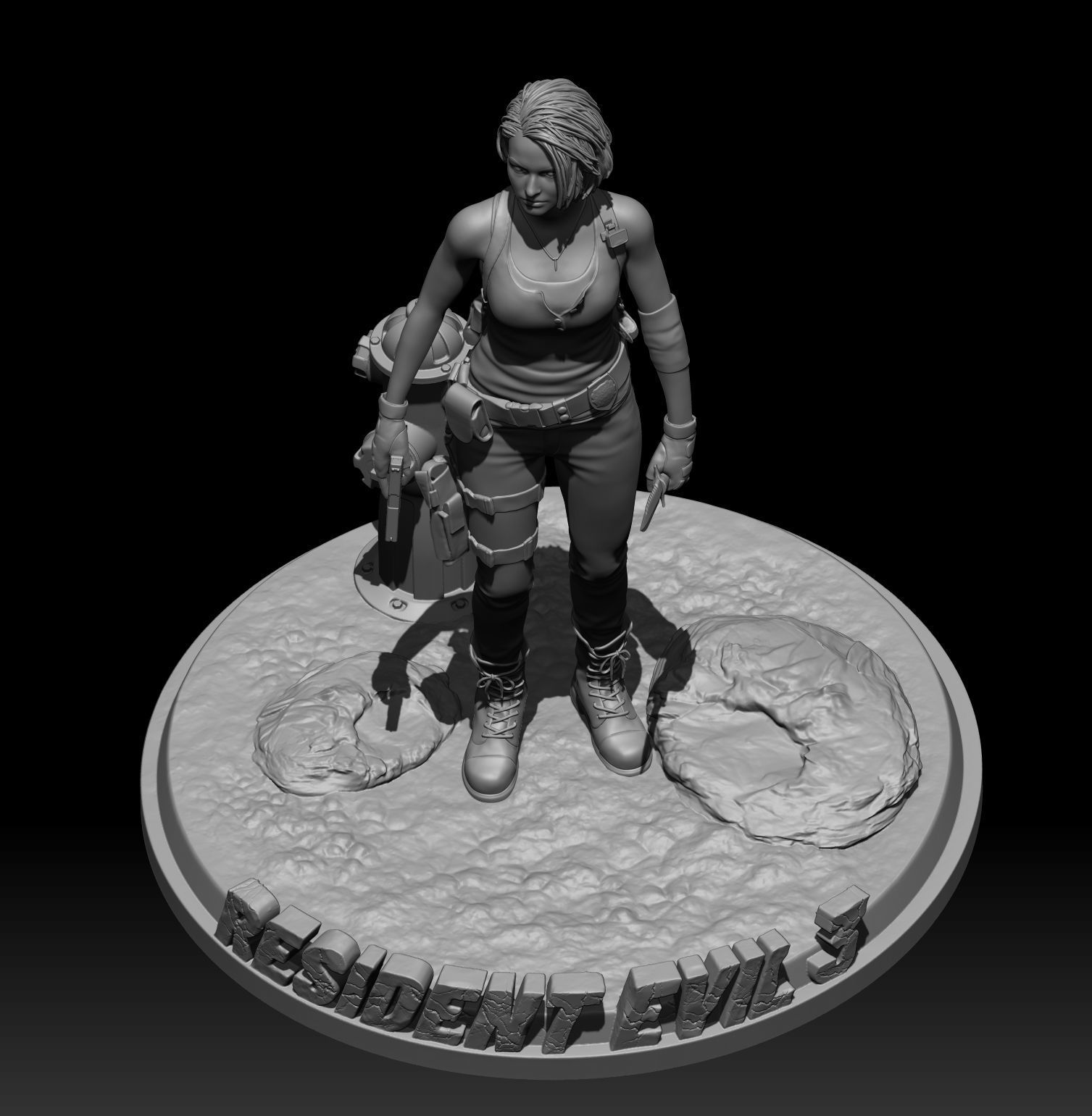 Jill Valentine-Resident evil 3 3D model 3D printable | CGTrader