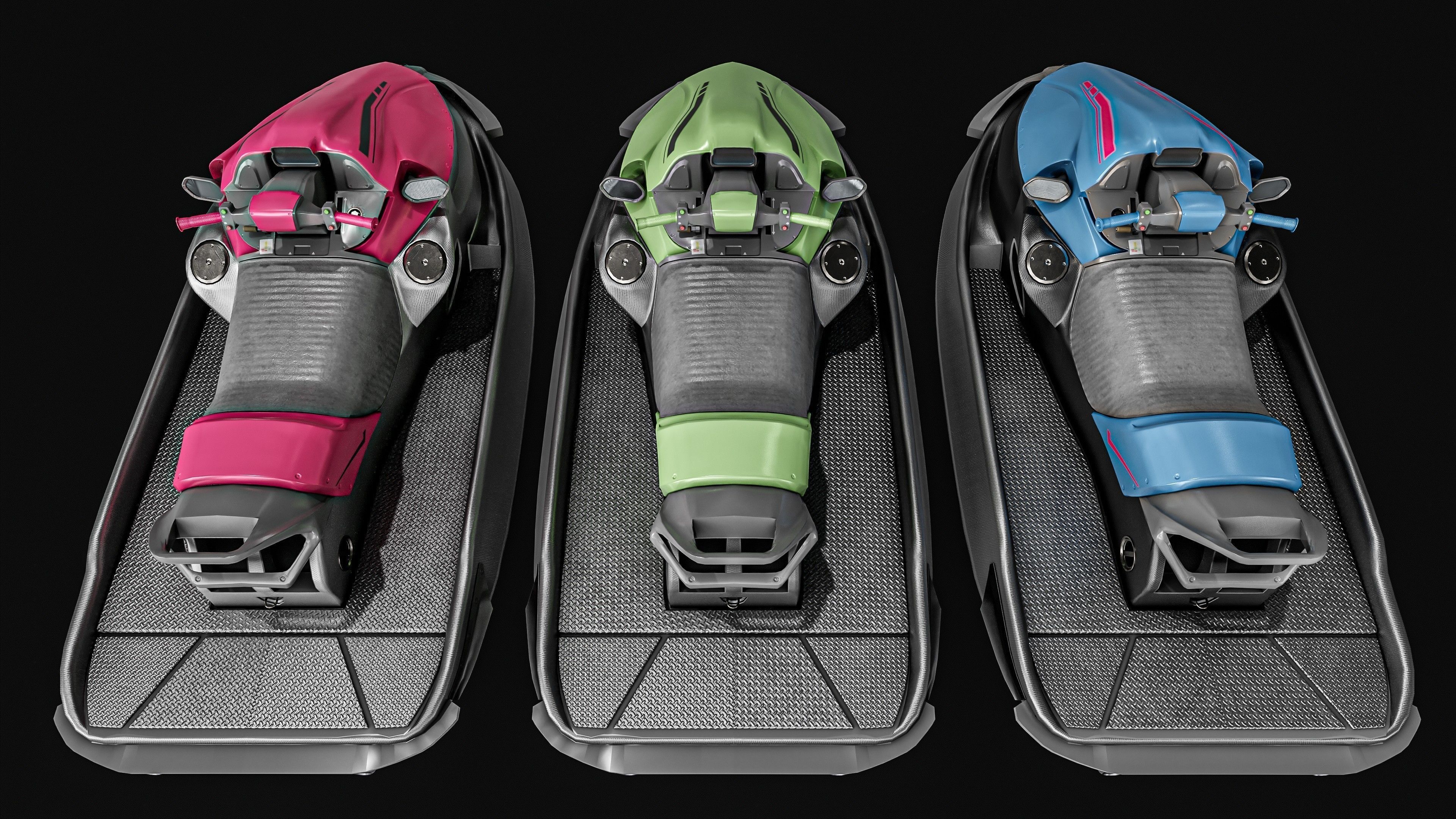 3D model Jet Ski Pack VR / AR / low-poly | CGTrader