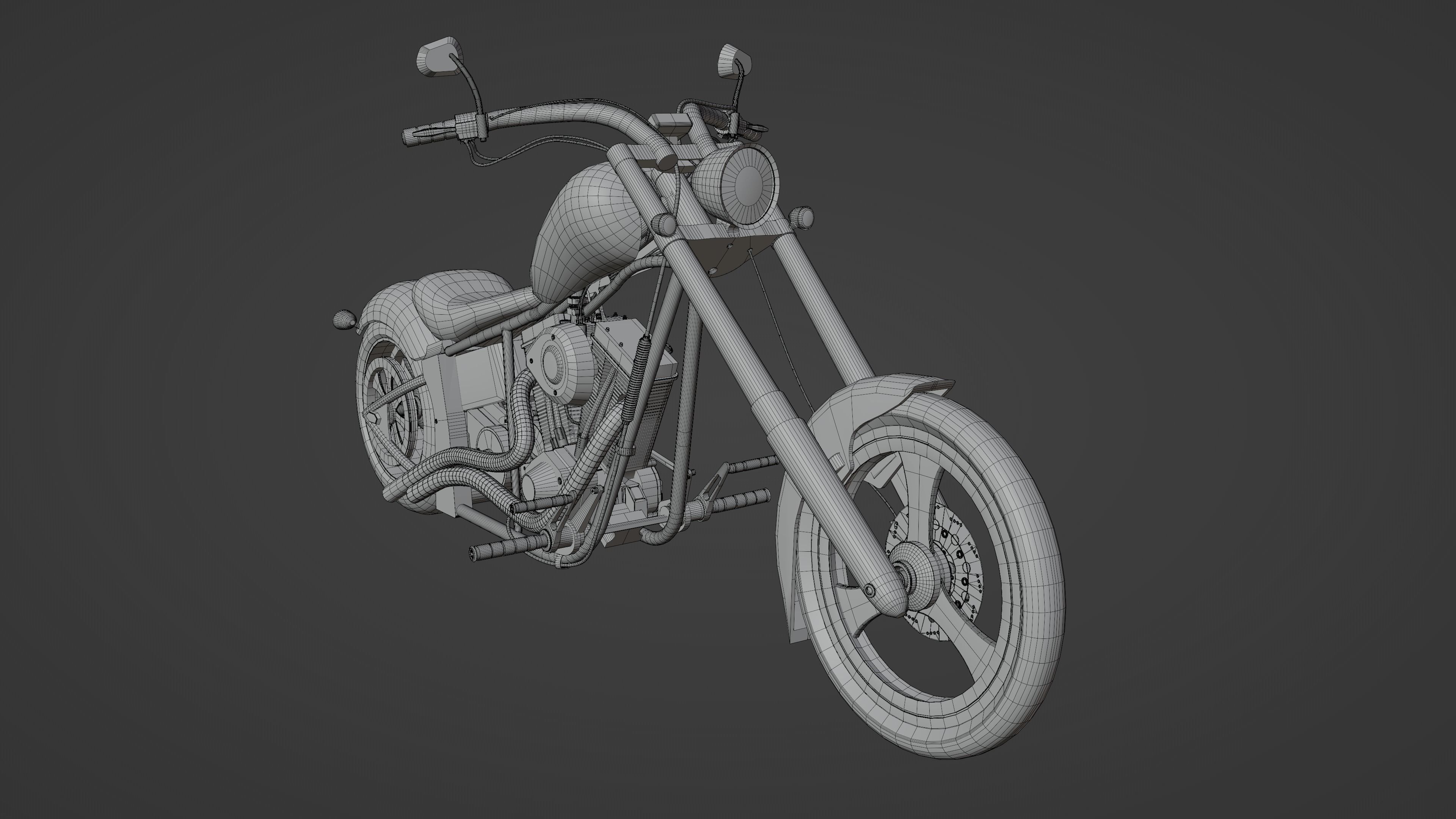Saxon Motorcycle 3D model rigged | CGTrader