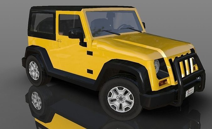 3D model Jeep Wrangler 4x4 Jeep 2019 3D model Game Ready Asset VR / AR ...