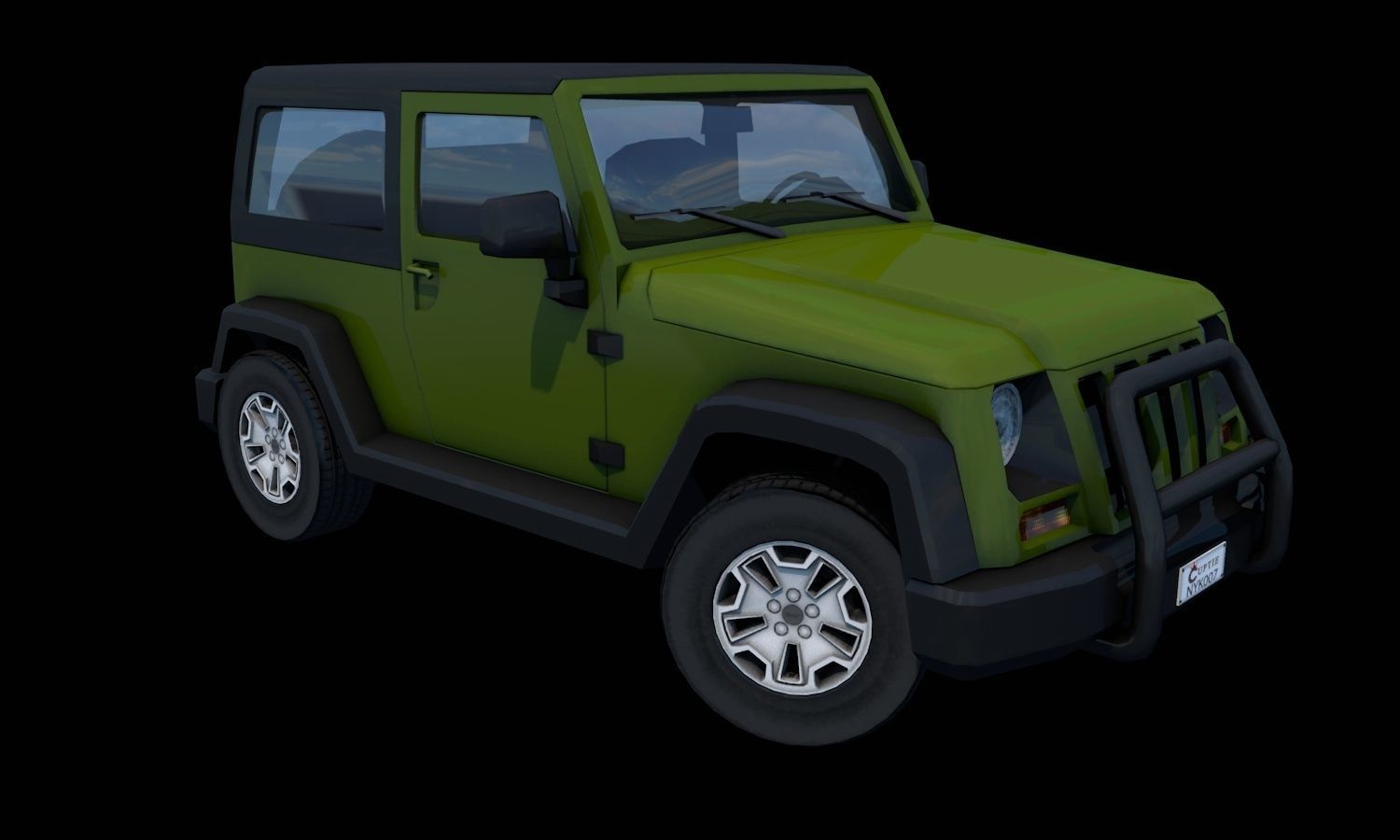 3D model Jeep Wrangler 4x4 Jeep 2019 3D model Game Ready Asset VR / AR ...