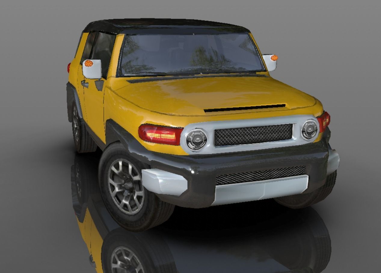 3D model Toyota FJ Cruiser 6 HQ 3D model Game Ready Asset VR / AR / low ...