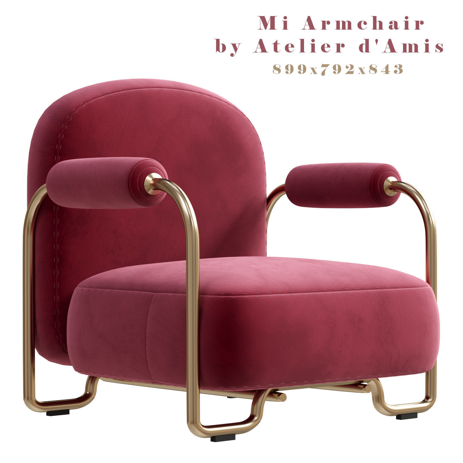 Mi Armchair by Atelier dAmis 3D model | CGTrader