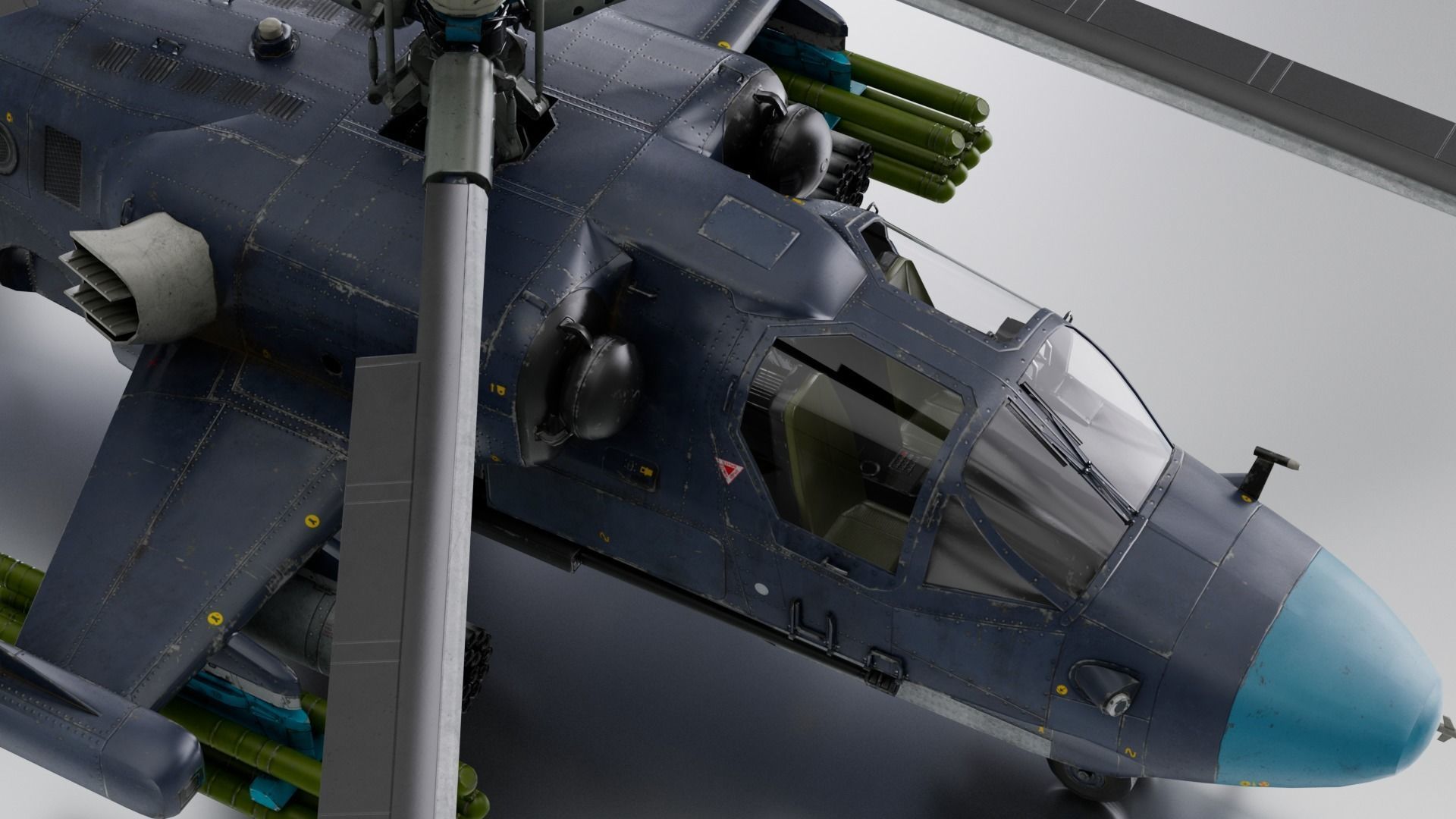 Russian Ka 52 attack helicopter 3D model | CGTrader