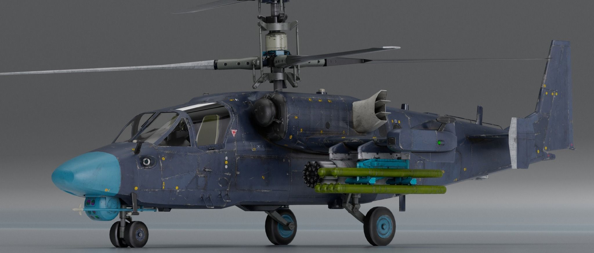 Russian Ka 52 attack helicopter 3D model | CGTrader