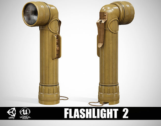 3D model FlashLight 2 VR / AR / low-poly | CGTrader