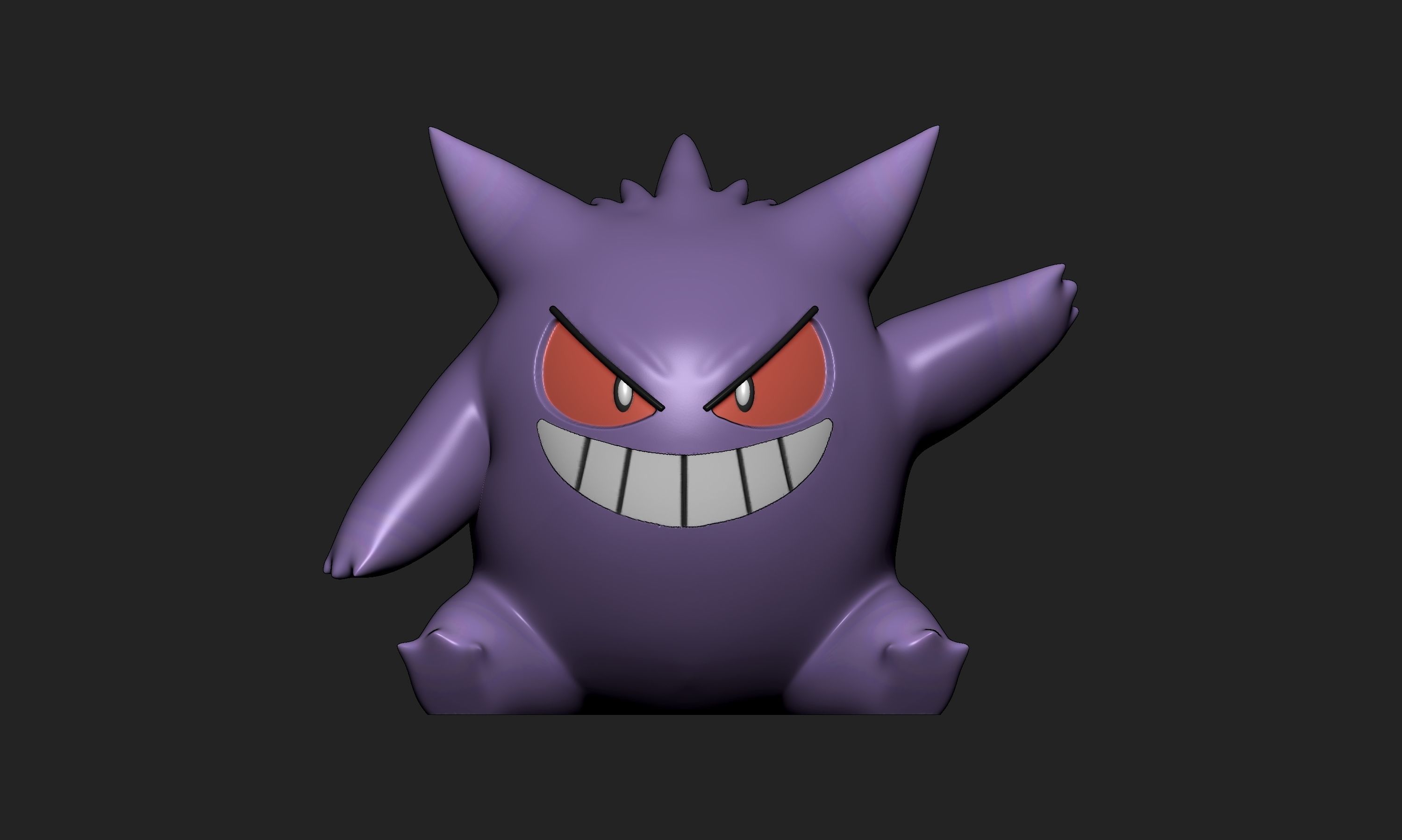 Pokemon - Gengar with 2 poses 3D model 3D printable | CGTrader