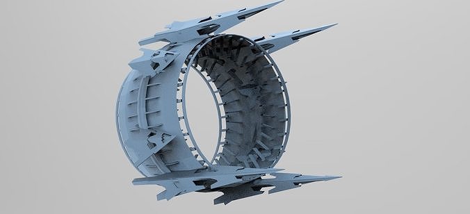 Sci Fi Fusion Tower Shard 1 3D model | CGTrader