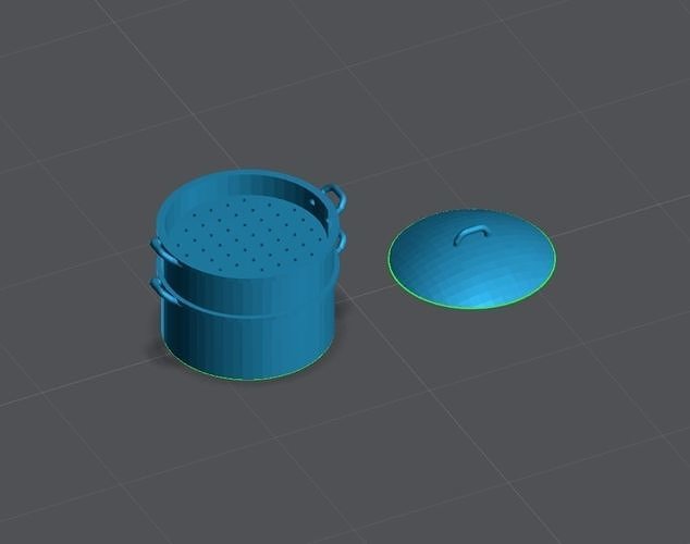 Food Steamer 64 Scale 3D model 3D printable | CGTrader