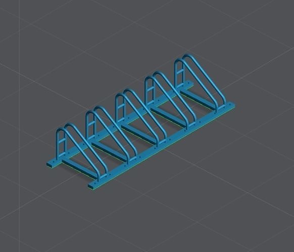 Bike Rack 64 Scale true scale 3D model 3D printable | CGTrader