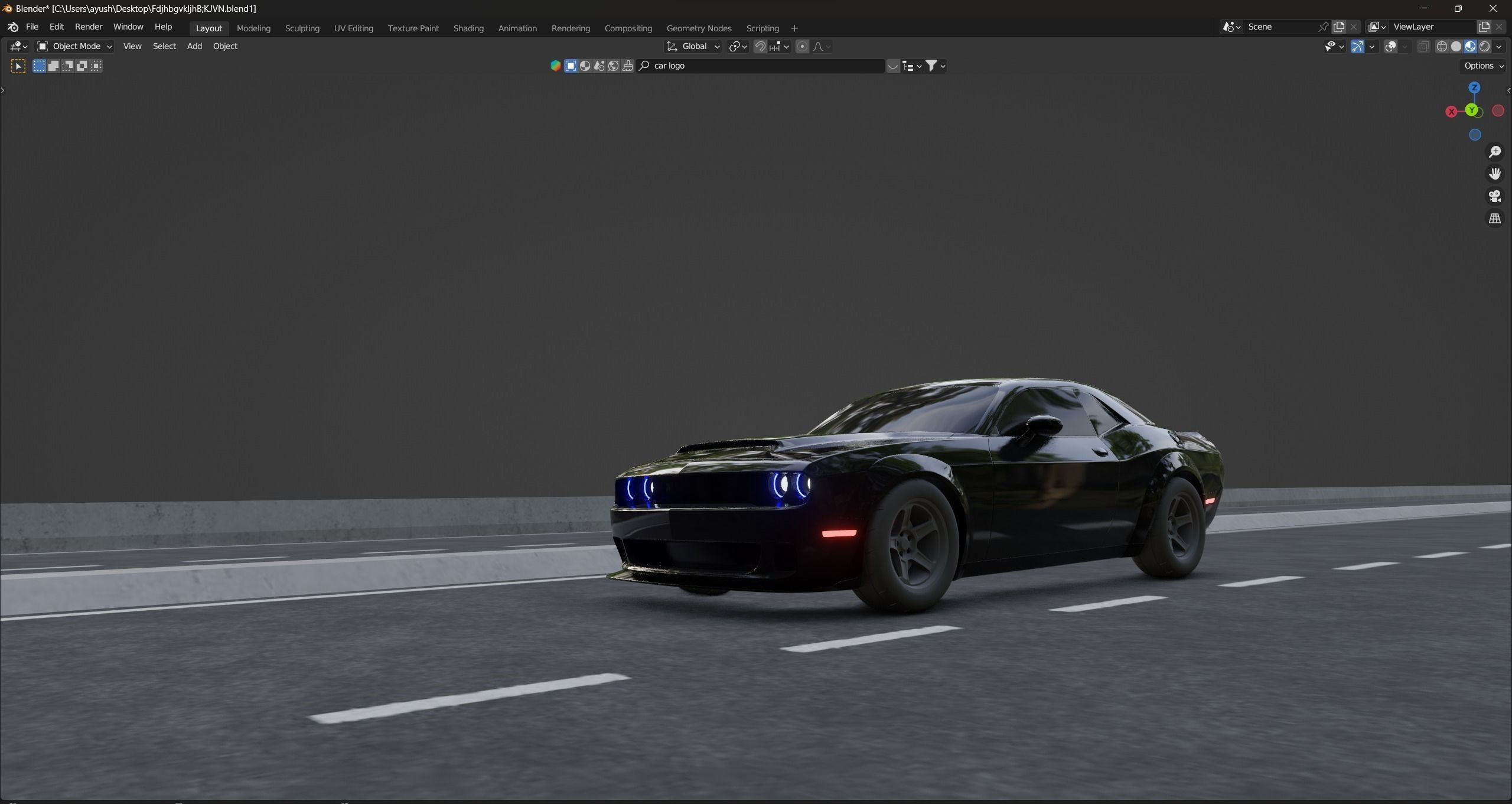 Dodge car 3d 3D model | CGTrader