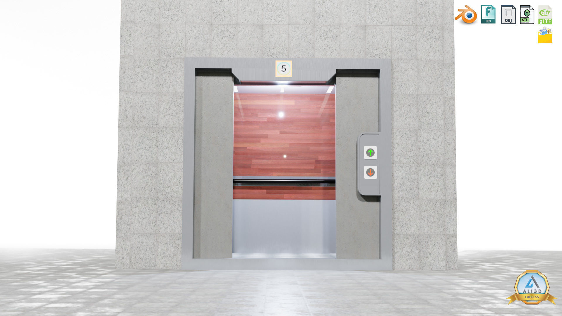 Animated Elevator Residential Apartment Corporate Building 3D model animated | CGTrader