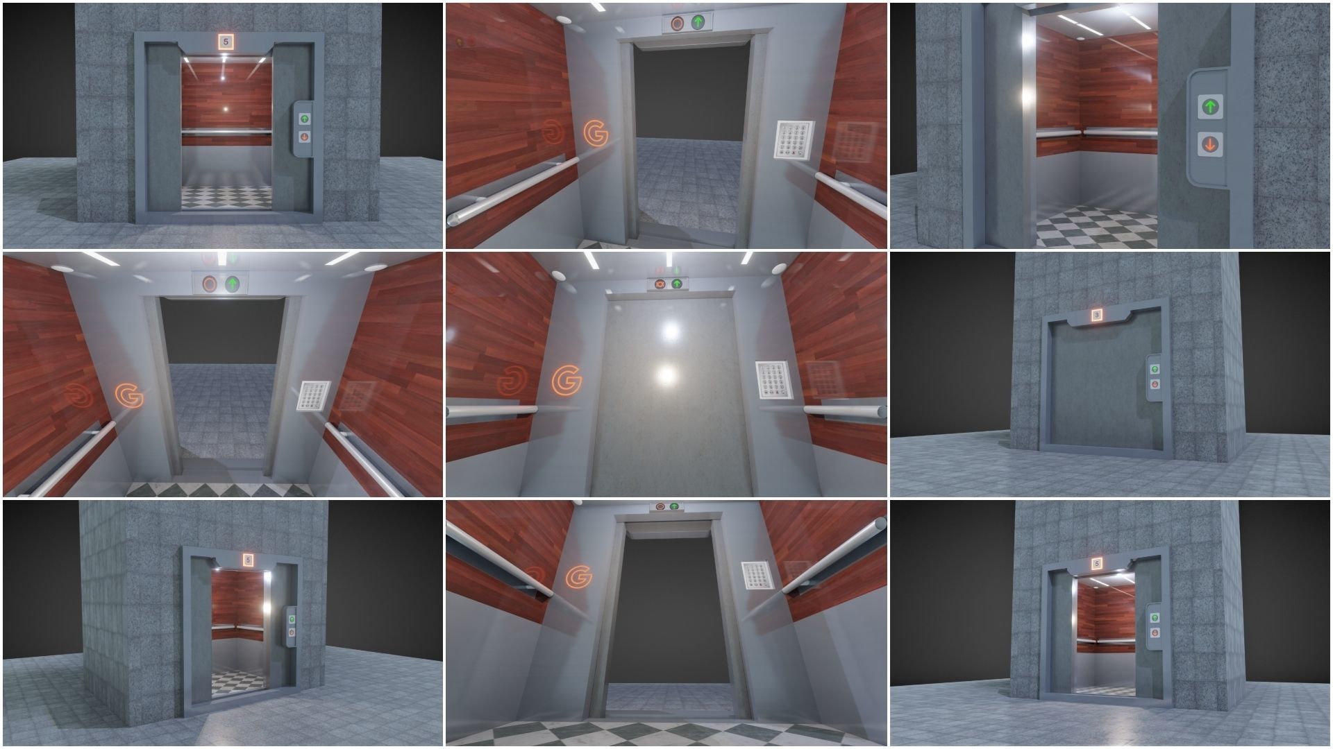 Animated Elevator Residential Apartment Corporate Building 3D model animated | CGTrader