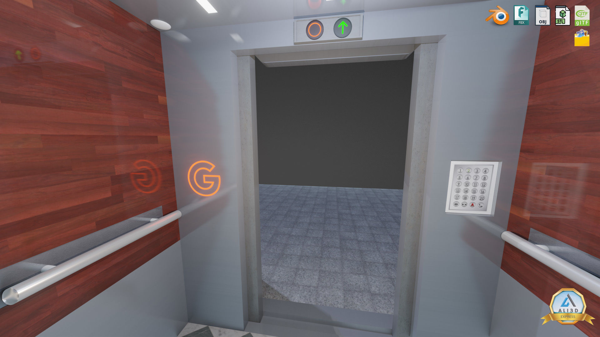 Animated Elevator Residential Apartment Corporate Building 3D model animated | CGTrader