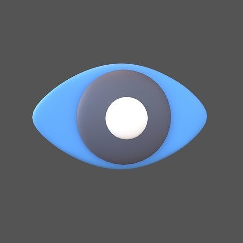 3D model Eyes Symbol V1 002 VR / AR / low-poly | CGTrader