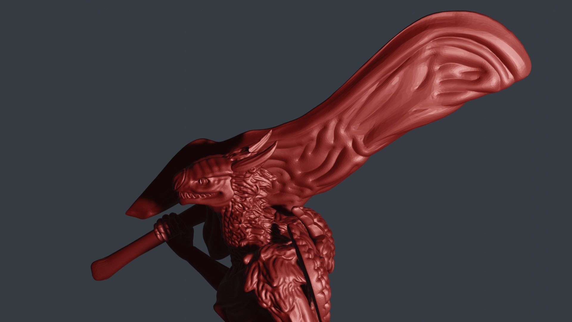 Half Dragon - Dark Souls - 3D Printable STL Model 3D model 3D printable ...
