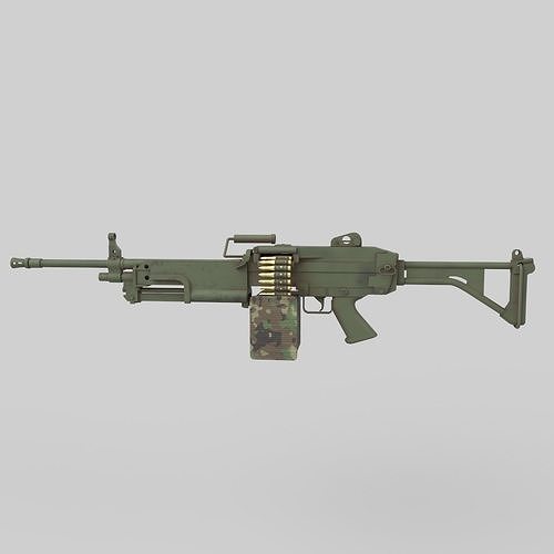 Machine gun 3D model | CGTrader