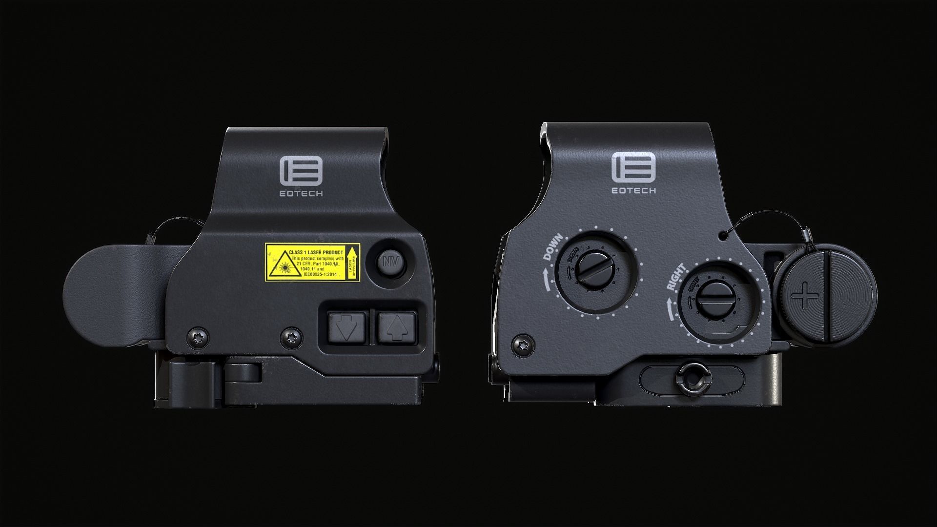 3D model Holographic Weapon Sight Eotech EXPS3 VR / AR / low-poly | CGTrader