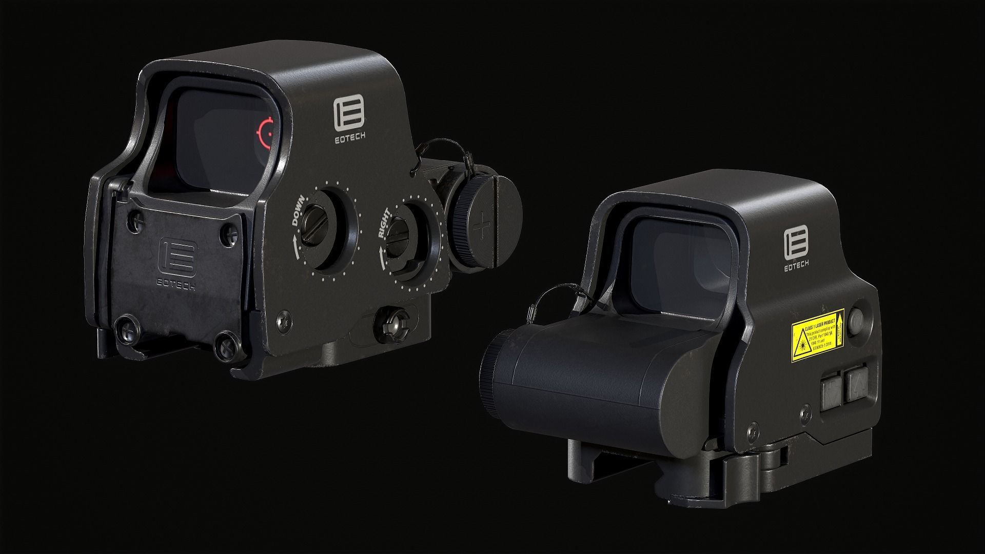 3D model Holographic Weapon Sight Eotech EXPS3 VR / AR / low-poly | CGTrader