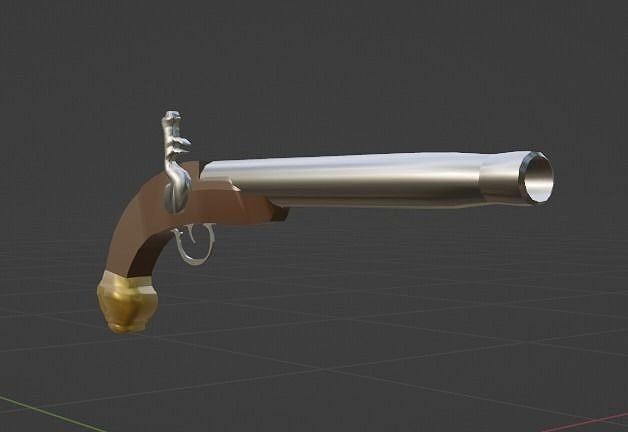 3D model Gentlemens Flintlock VR / AR / low-poly | CGTrader