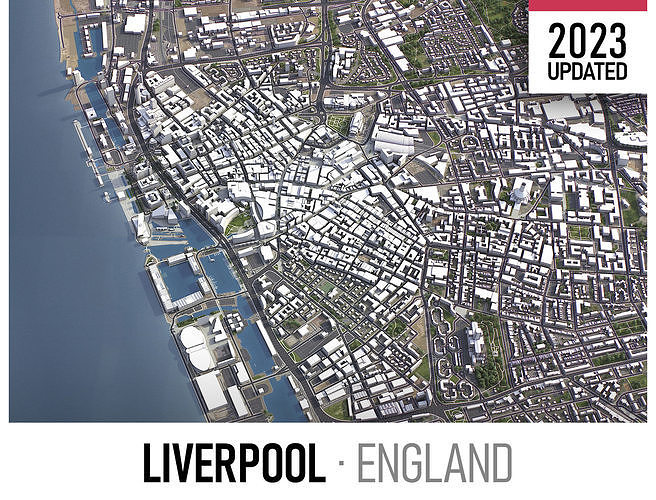 3D model Liverpool - 3D City Model VR / AR / low-poly | CGTrader