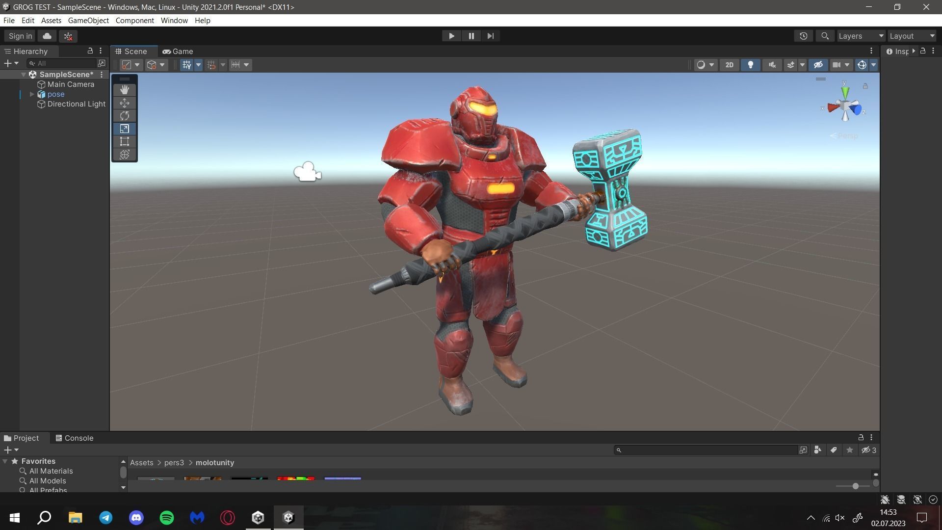 3D model Futuristic hitman hunter assassin cyborg killer Sci-fi VR / AR ...