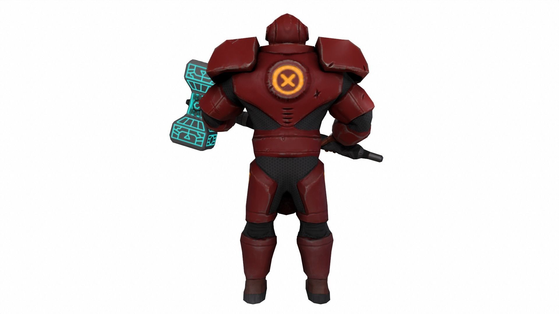 3D model Futuristic hitman hunter assassin cyborg killer Sci-fi VR / AR ...