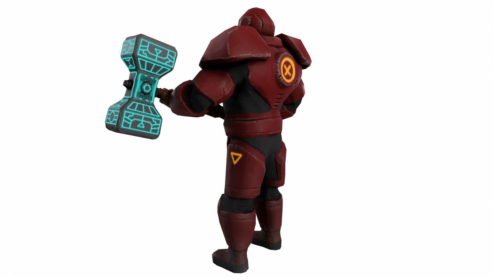 3D model Futuristic hitman hunter assassin cyborg killer Sci-fi VR / AR ...