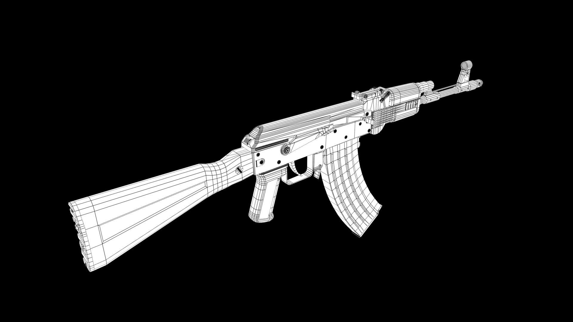 3D model AK 47 VR / AR / low-poly | CGTrader