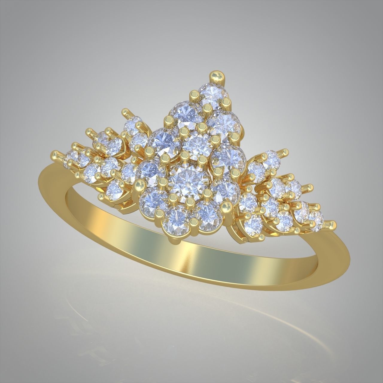 Diamond ring 0264 3D printable model free 3D model 3D printable | CGTrader