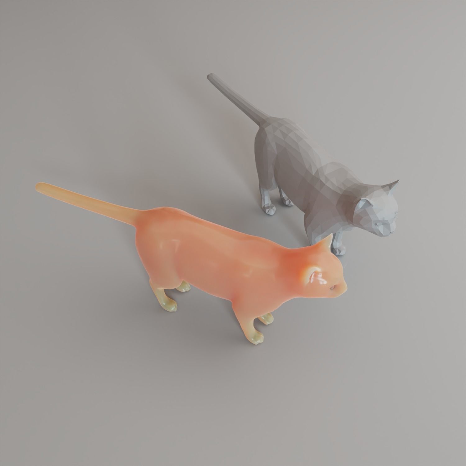 3D model Low Poly Cat Animal VR / AR / low-poly | CGTrader