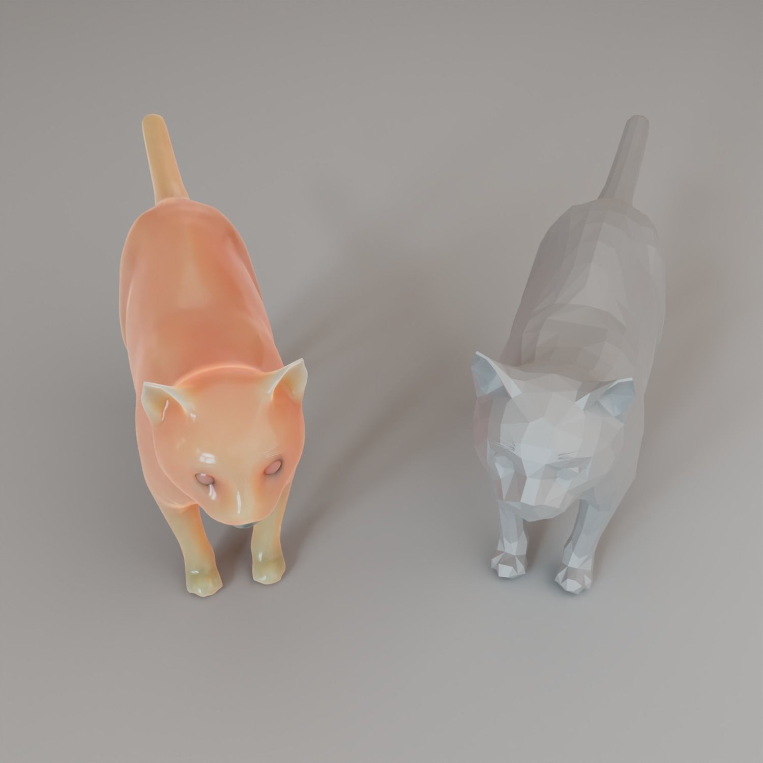 3D model Low Poly Cat Animal VR / AR / low-poly | CGTrader