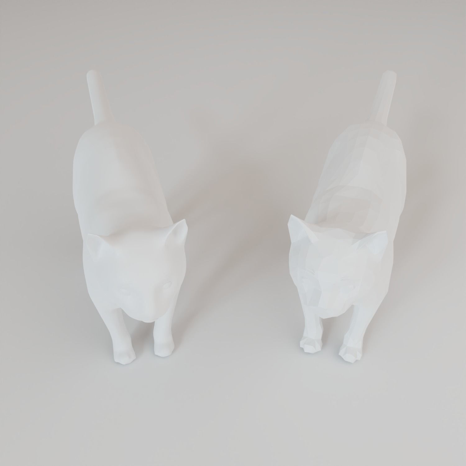 3D model Low Poly Cat Animal VR / AR / low-poly | CGTrader