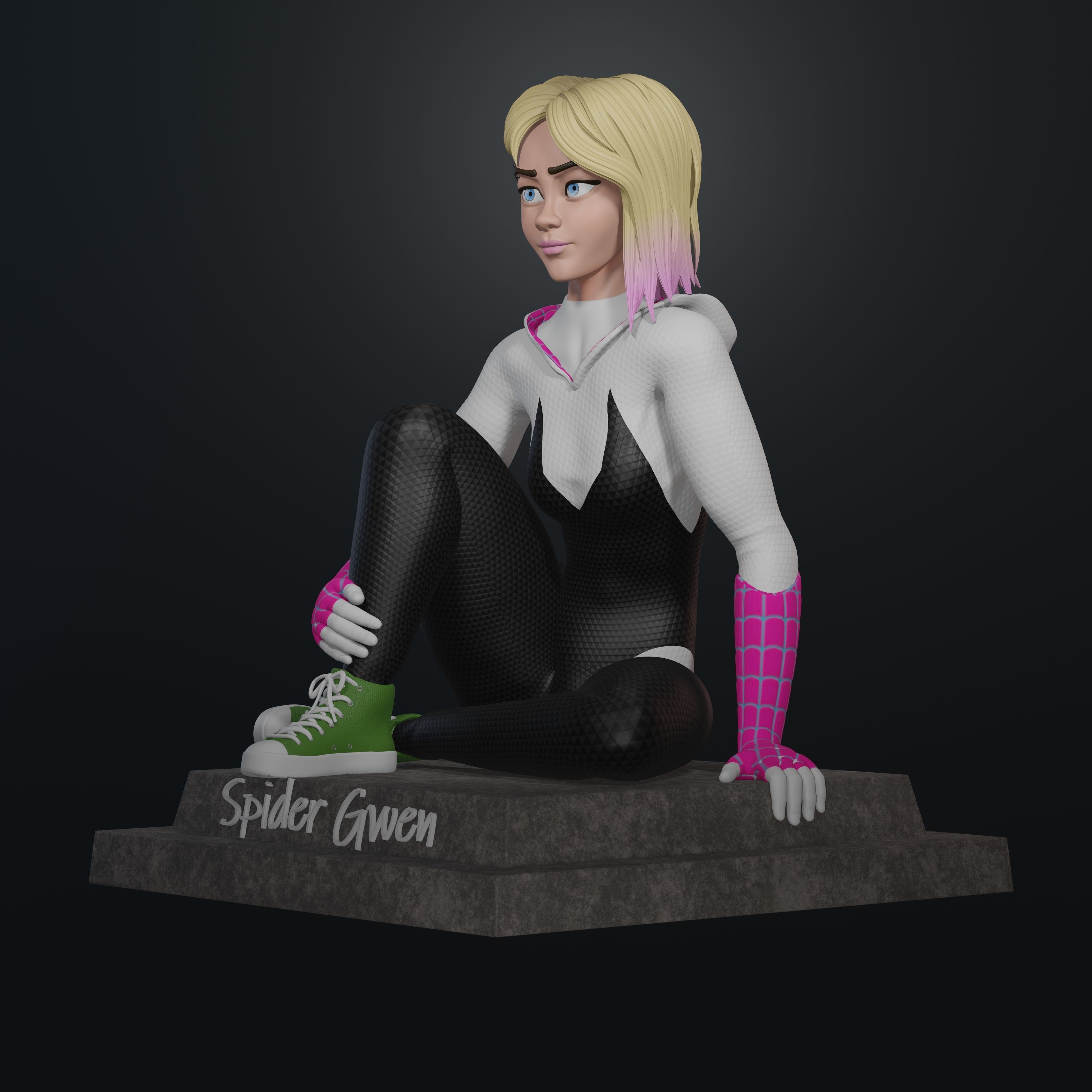 Spider Gwen Across the Spider-Verse 3D model 3D printable | CGTrader