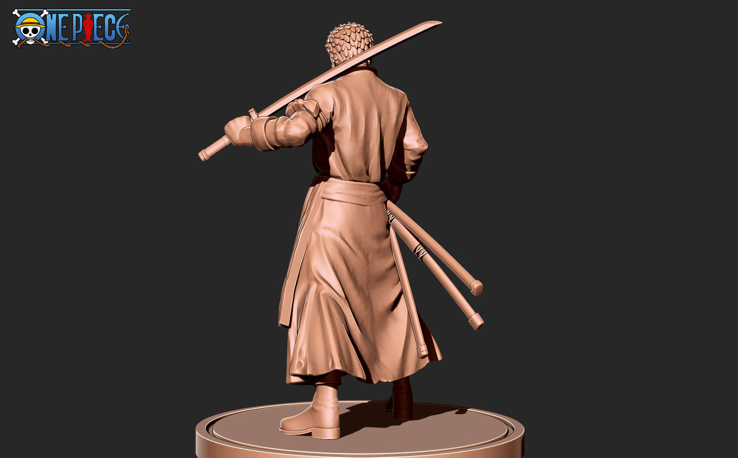 Zoro one piece 3D model 3D printable | CGTrader
