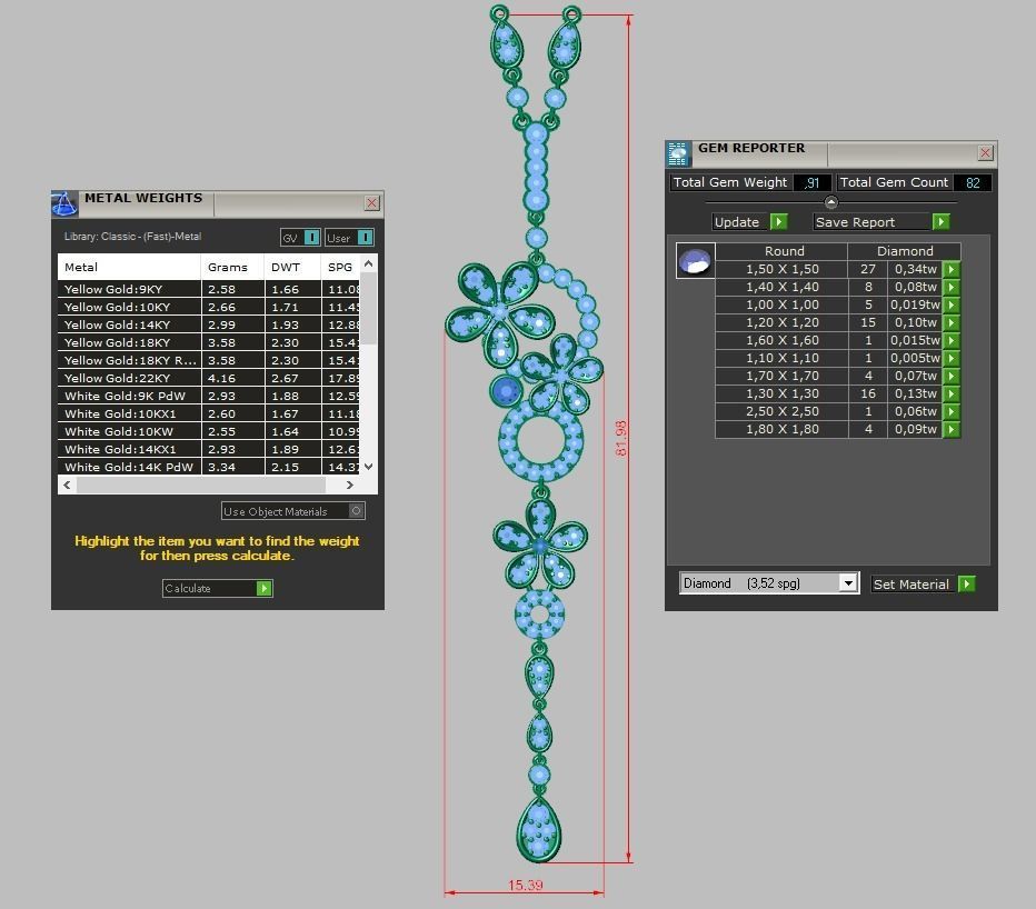 Pendant model 3D 0250 printable model14 3D model 3D printable | CGTrader