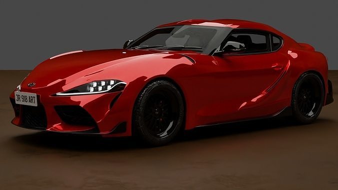 3D model toyota supra sport red edision VR / AR / low-poly | CGTrader