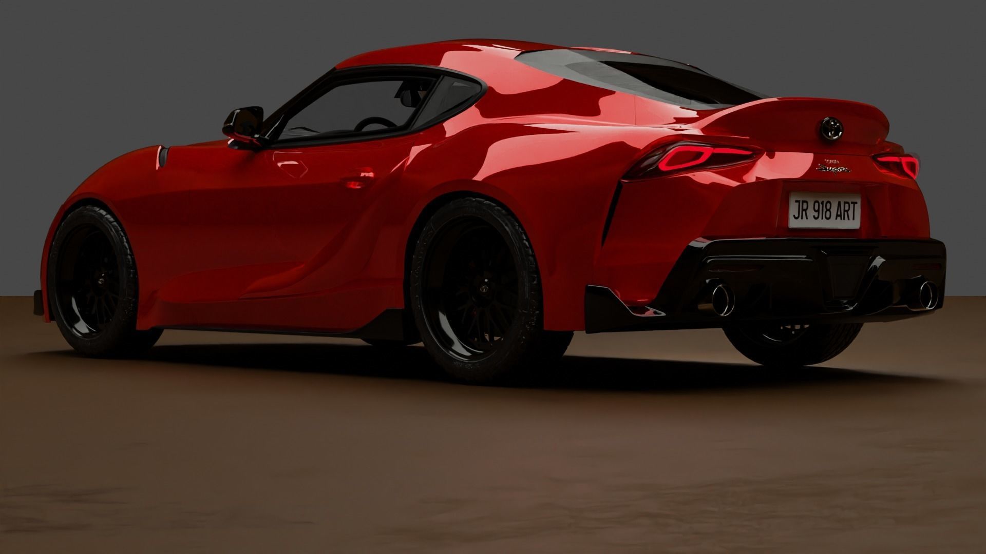 3D model toyota supra sport red edision VR / AR / low-poly | CGTrader