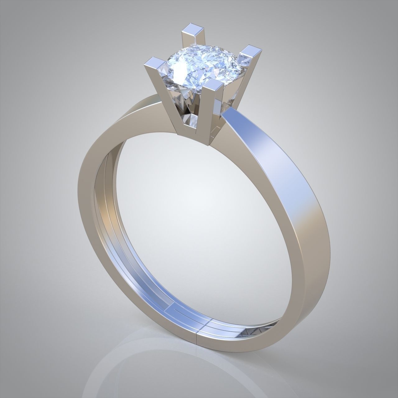 Diamond ring 0305 3D printable model free 3D model 3D printable | CGTrader