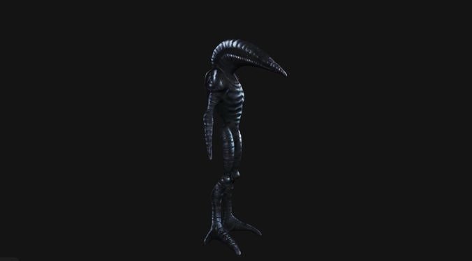 Zylorinax - Sci-Fi Alien 3D model animated rigged | CGTrader